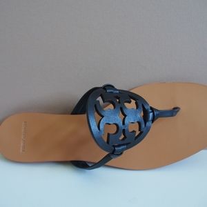 Tory Burch | Shoes | Tory Burch Miller Square Toe Sandalpblack 7 5 ...